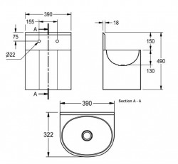 Single stainless steel basins | Wall hung basin | Industrial commercial ...