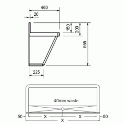 Surgeon scrub up sinks | Wall mounted and floor mounted scrub sinks