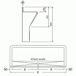 Surgeon scrub up sinks | Wall mounted and floor mounted scrub sinks