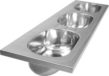Multi-bowl hand wash basins | Double bowl | Triple bowl | Stainless ...