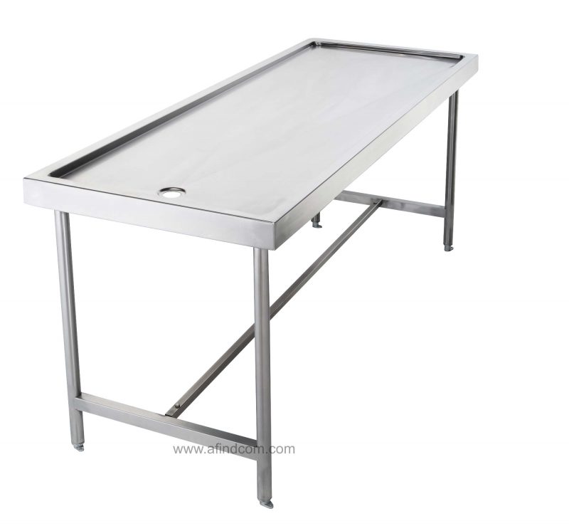 Post mortem table with basin | Free standing post mortem table | Afindcom