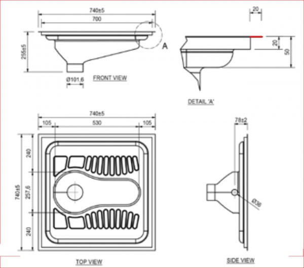 Squat pans